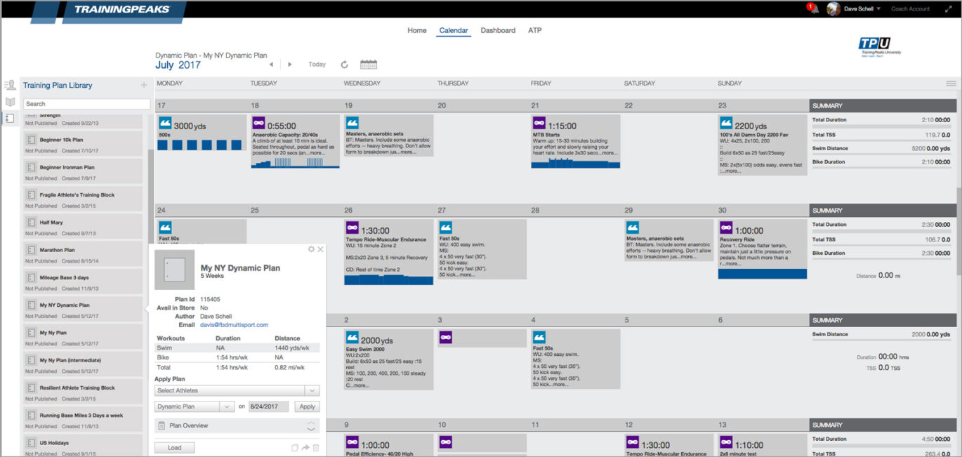 Streamline Your Group Planning Process with TrainingPeaks